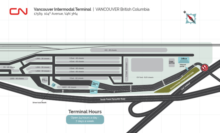 CN Vancouver Yard Map en | PDF