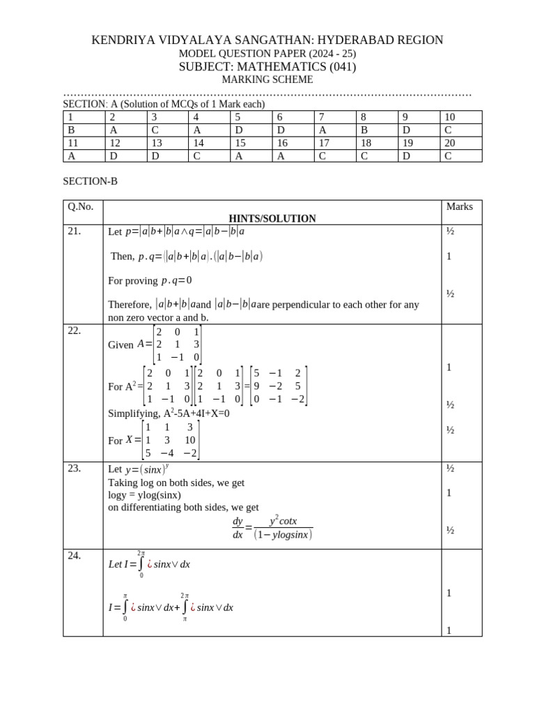 XII MATH MS 1 | PDF | Mathematical Physics | Mathematical Objects