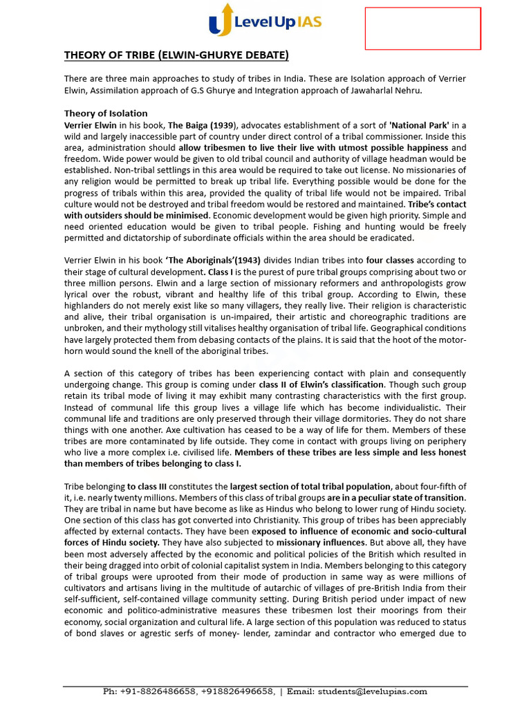 59.elwin Ghurye Debate | PDF