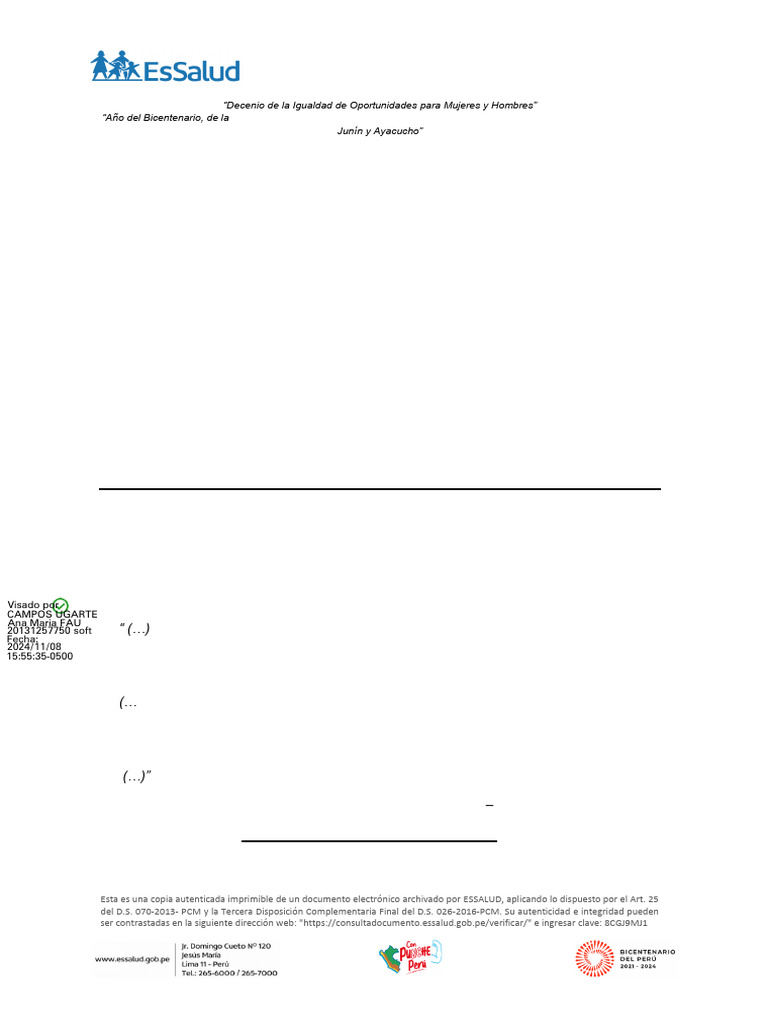 Memorando Circular 00000293-2024-Gcgp-Essalud | PDF | Derecho