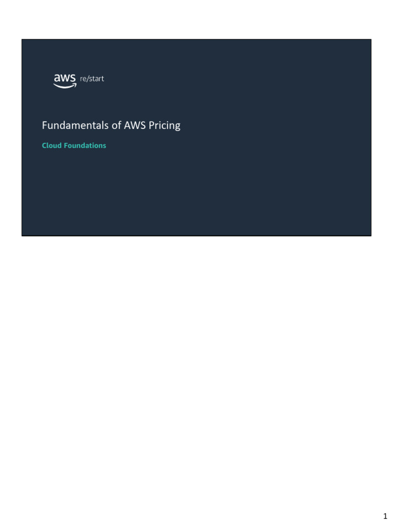 AWS Pricing Essentials | PDF | Amazon Web Services | Cloud Computing