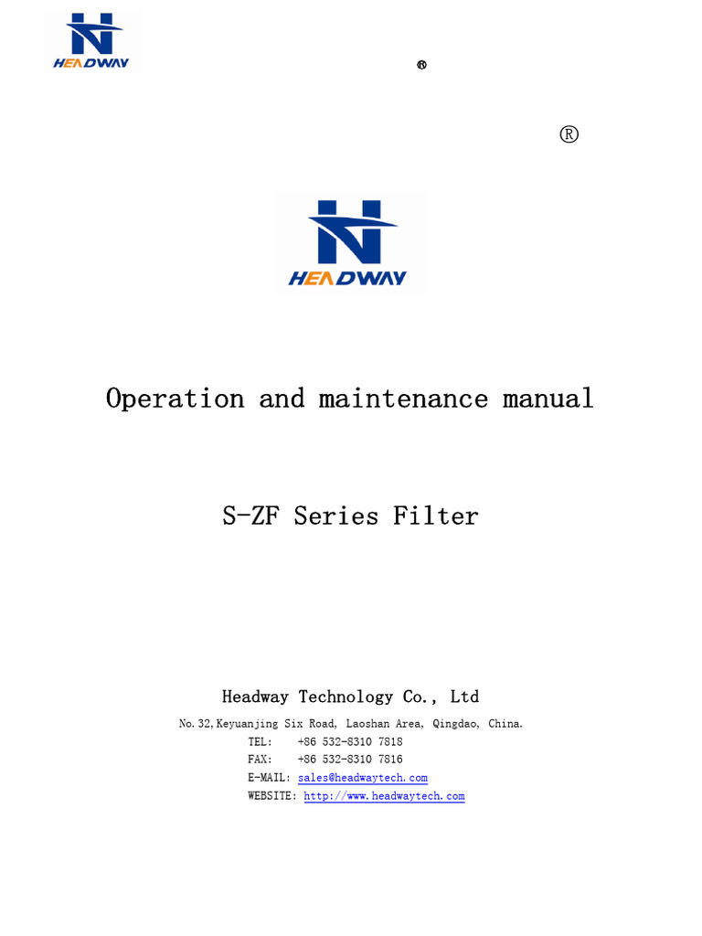 Ocean Guard Automatic Backflush Filter OPERATION MANUAL | PDF ...