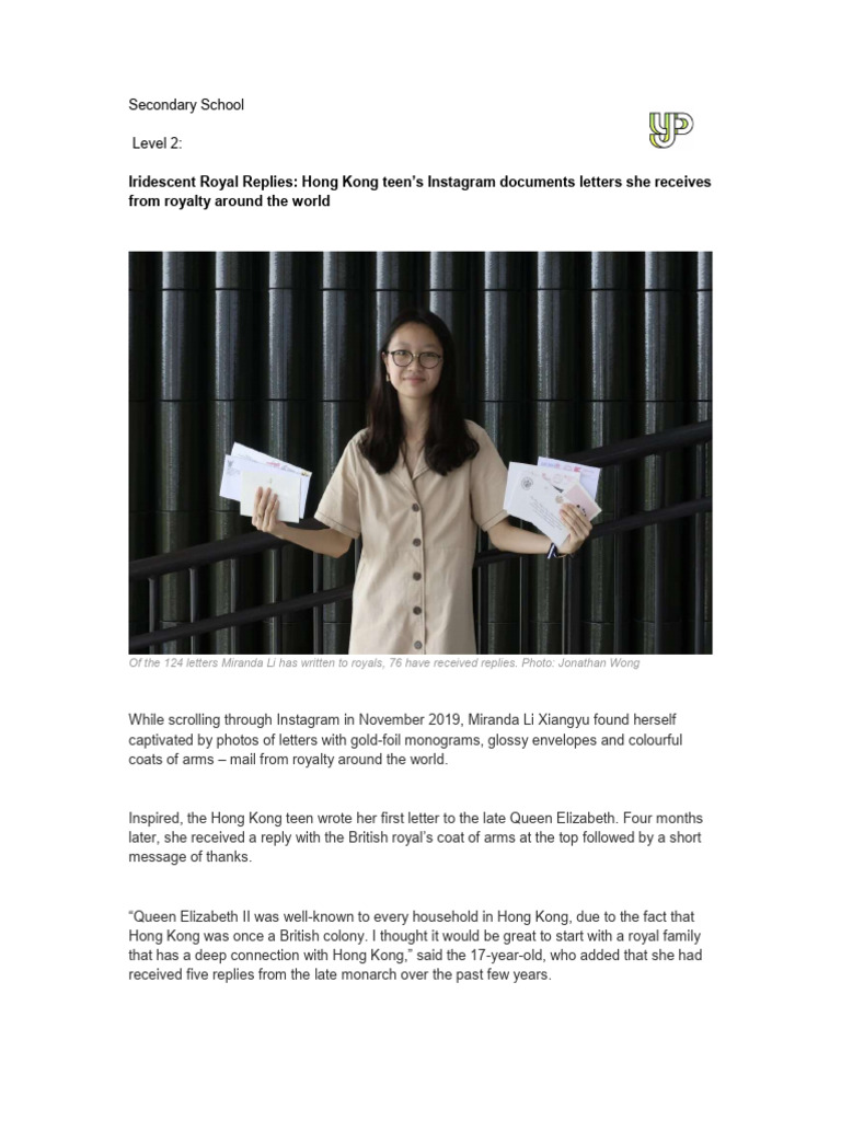 SCMP X ECzone English Learning Exercises II | PDF | Monarchy