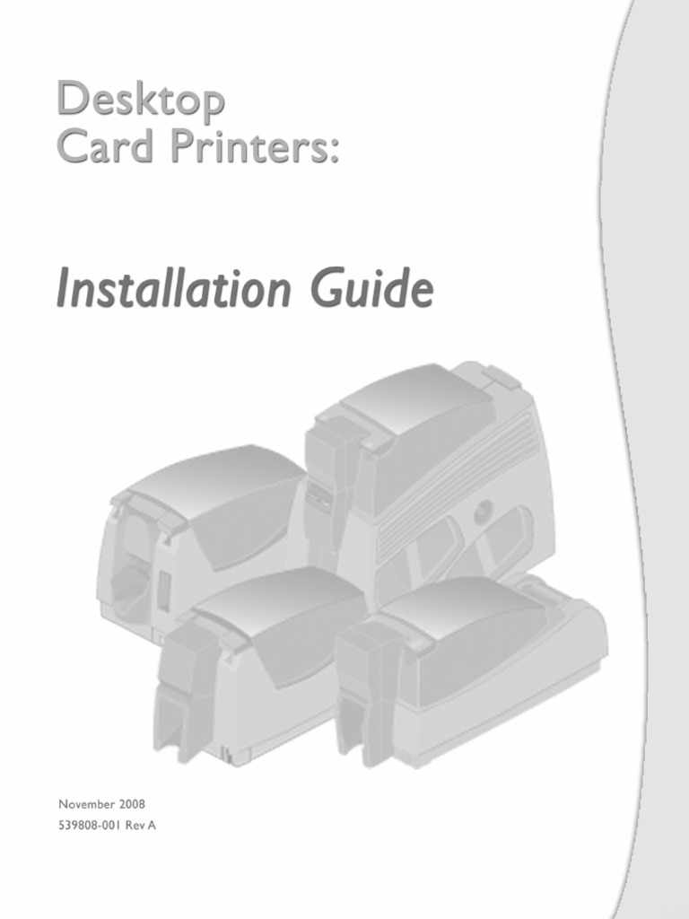 DATACARD SP75 PLUS Install Manual | PDF | Microsoft Windows | Windows Vista