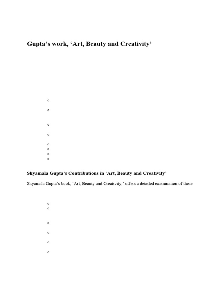 Aesthetics Final Pdf Aesthetics Brahman