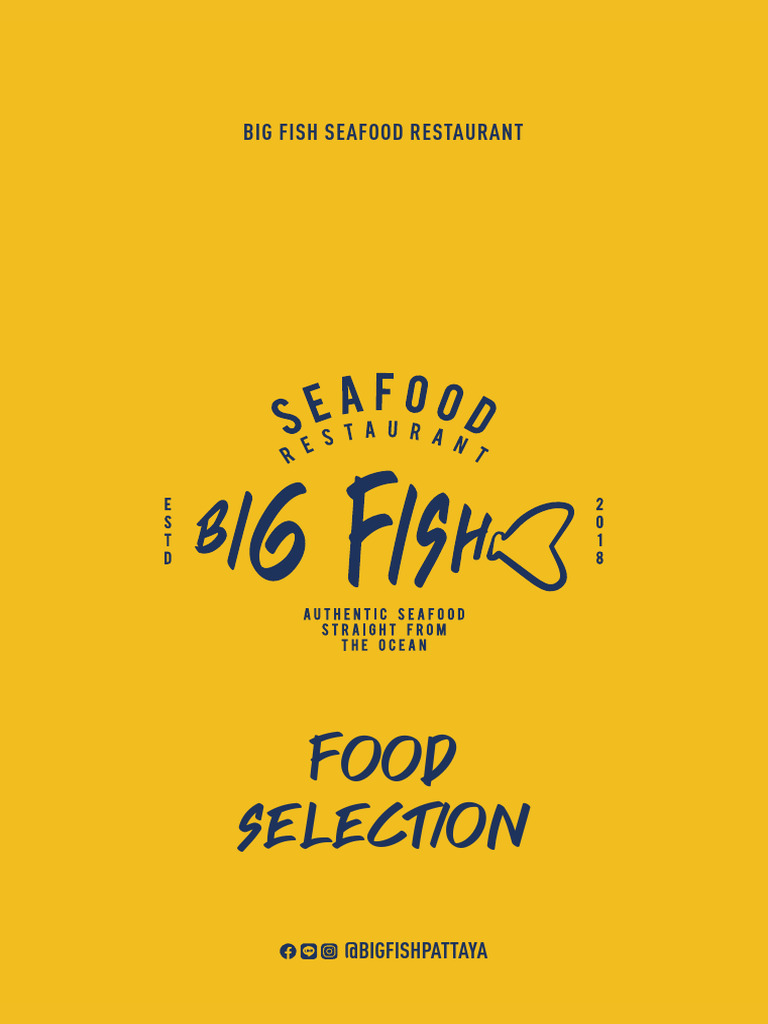 Big Fish Menu SiamSiam Pattaya Dzx7nim | PDF