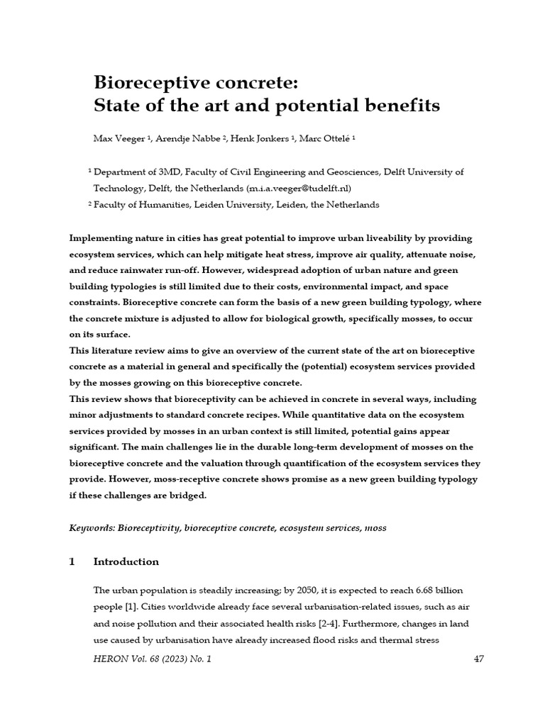 Bioreceptive | PDF | Concrete | Cement