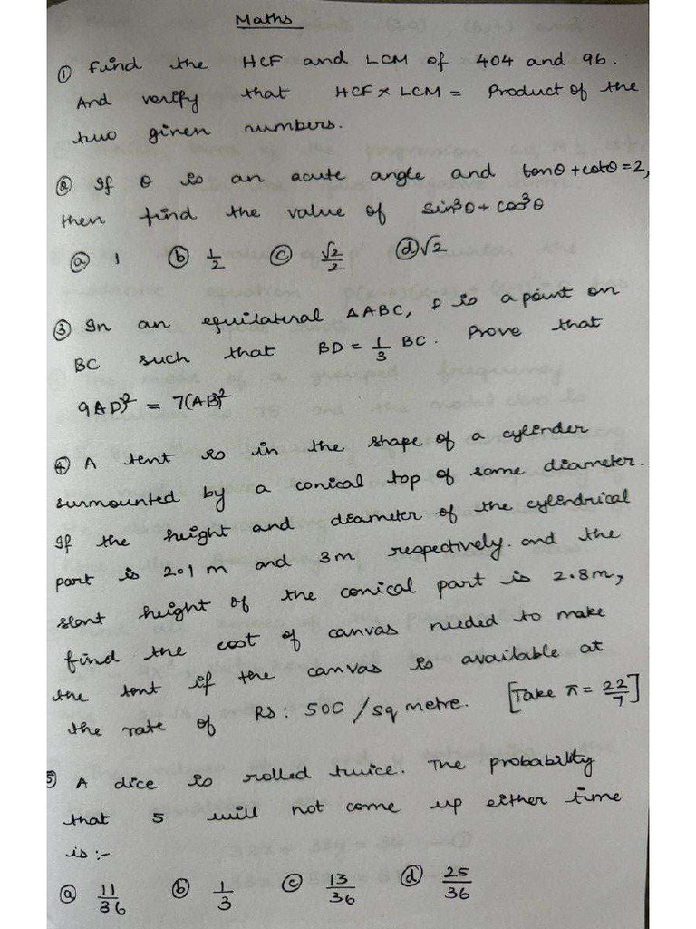 Class 10th Day 2 Secret Assignment | PDF