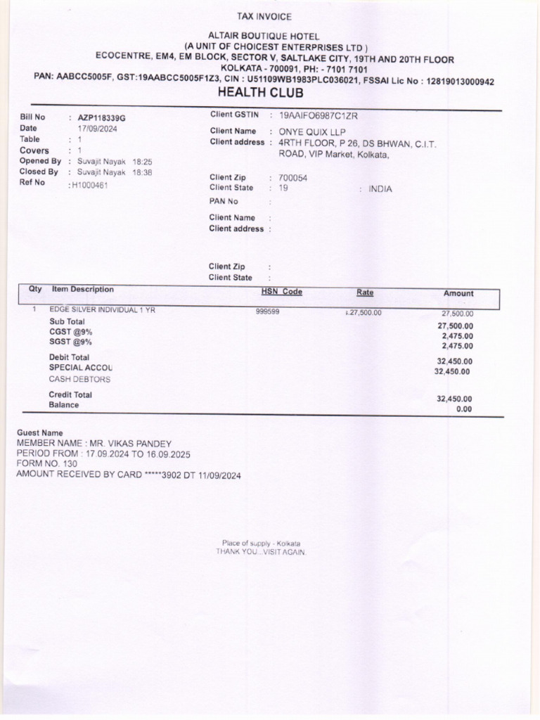 Invoice Vikash Pandey | PDF Invoice Vikash Pandey | PDF