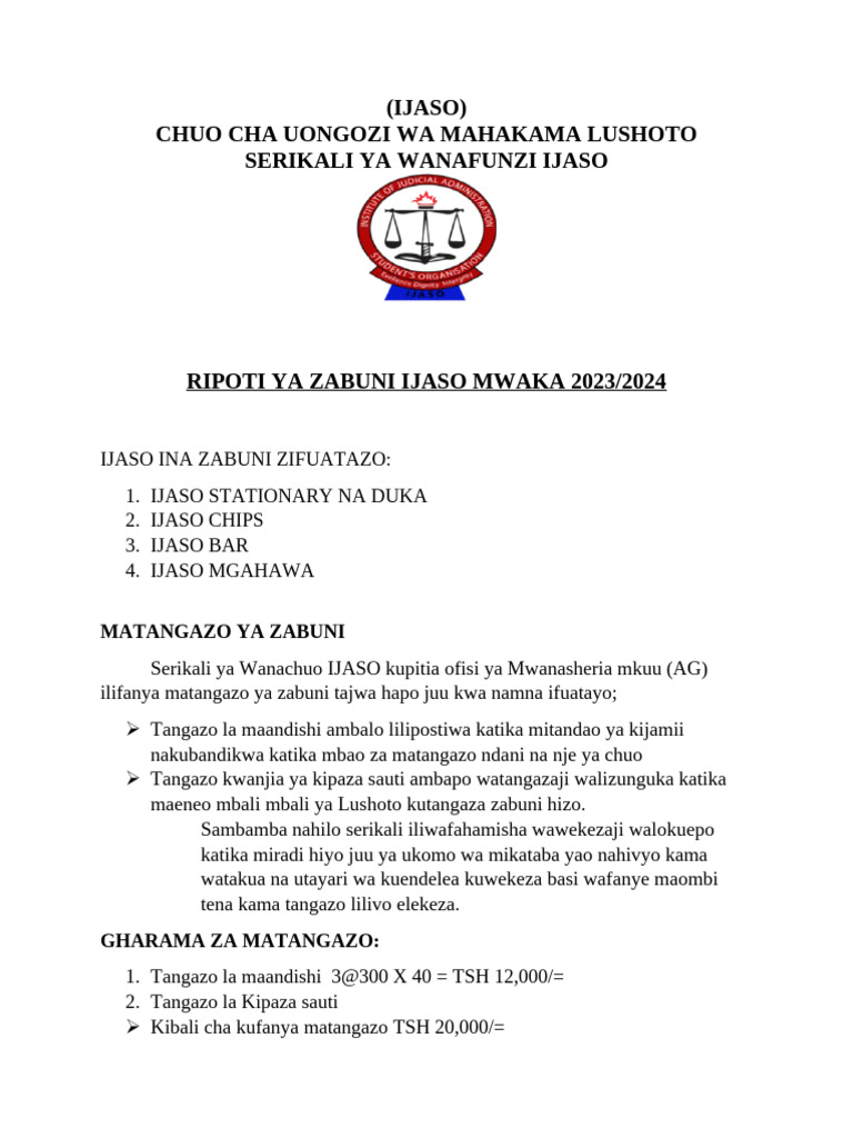 Zabuni Ijaso | PDF