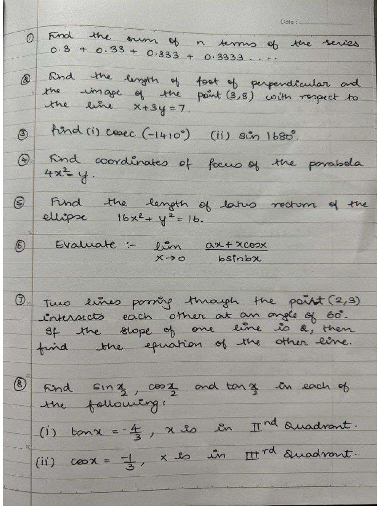 Class 11th Day 5 Secret Assignment | PDF