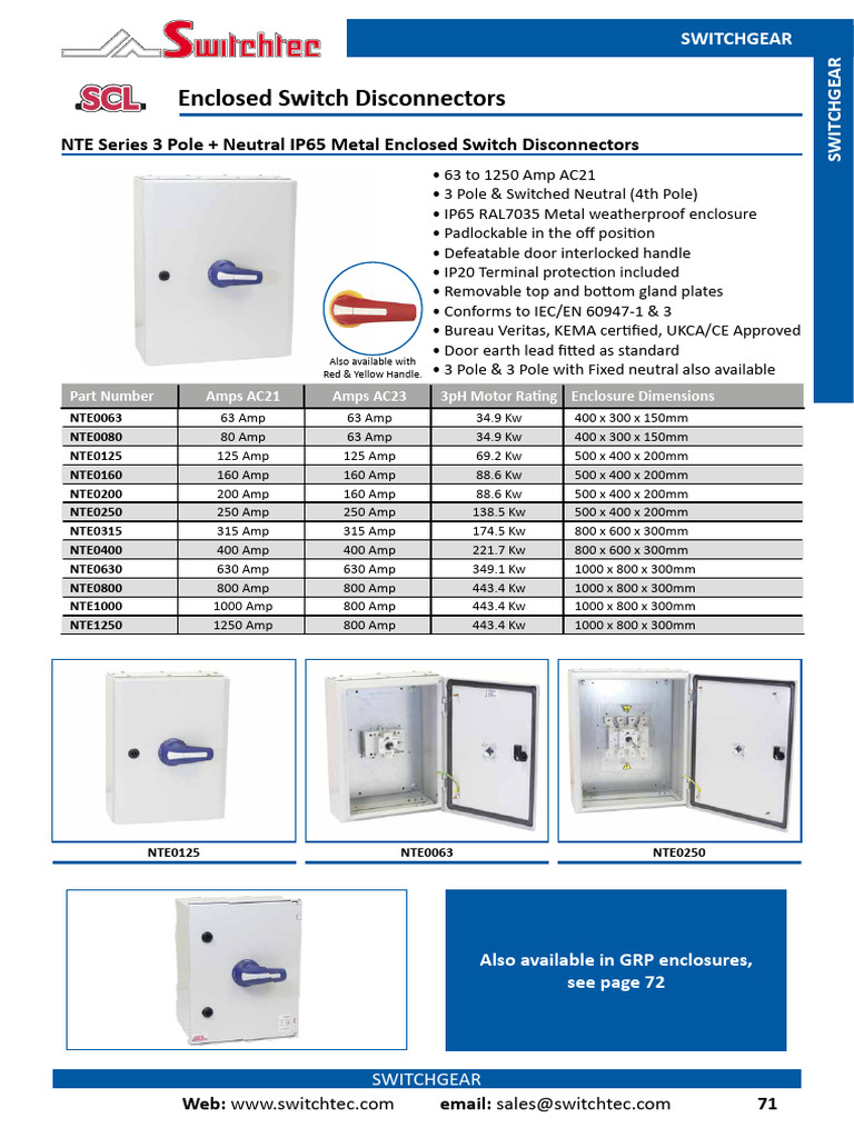 Switchtec - NTE0400 - NTE0400-NTERange | PDF | Power Engineering | Components