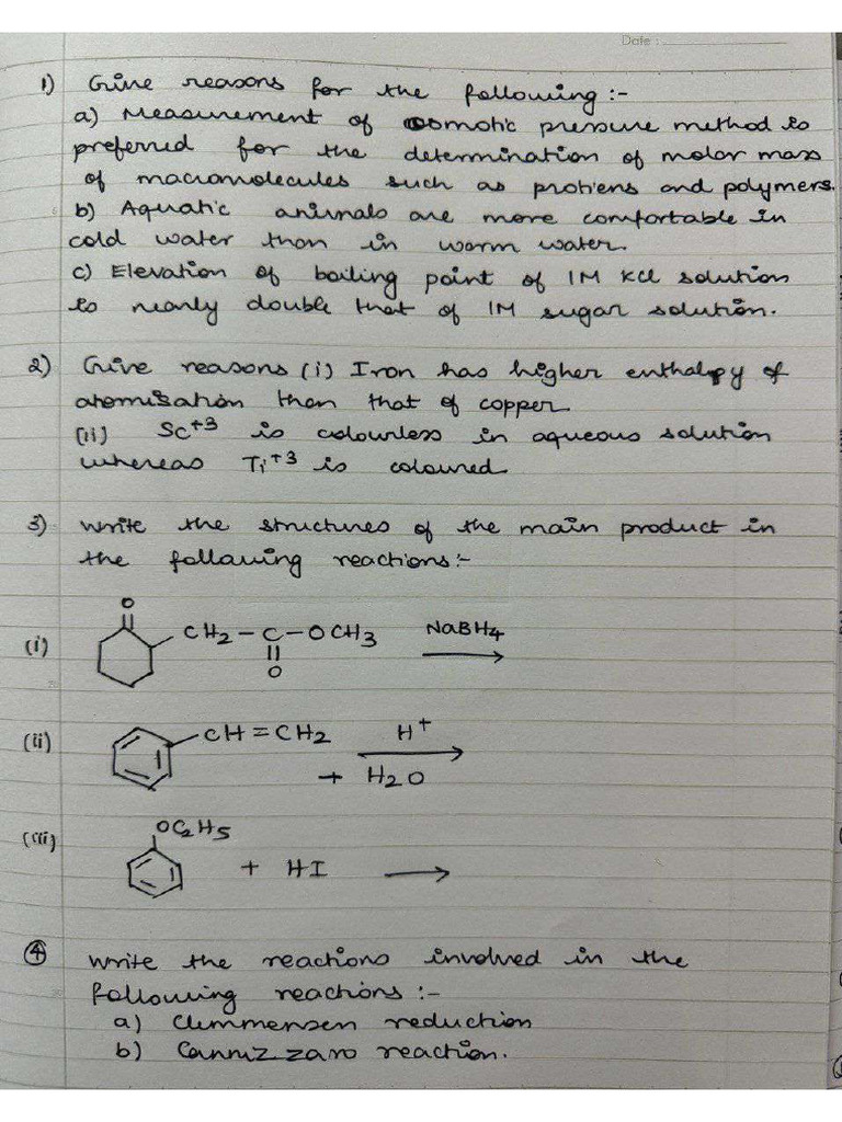 Class 12th Day 29 Secret Assignment | PDF