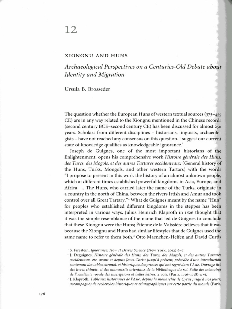Brosseder Xiongnu and Huns | PDF | Huns