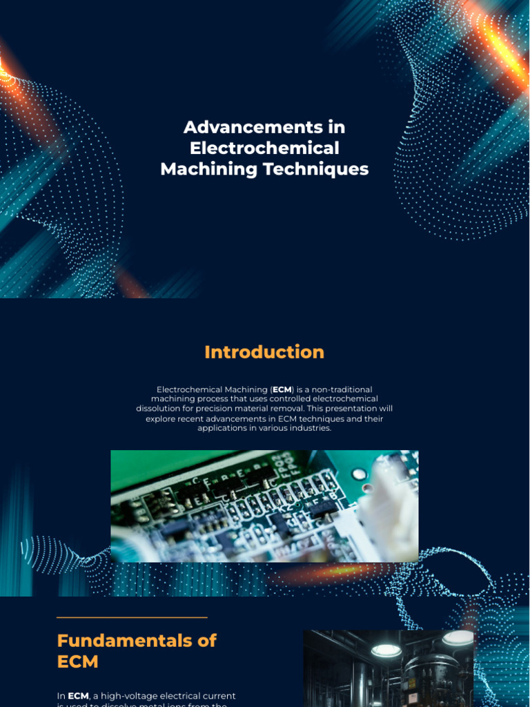 Advancements in ECM Techniques | PDF | Machining | Materials Science