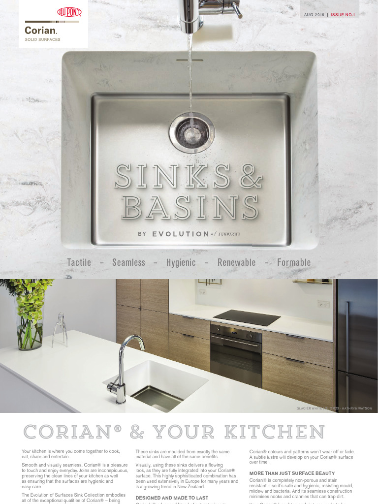 Corian Duo Sinks Brochure | PDF | Sink | Countertop