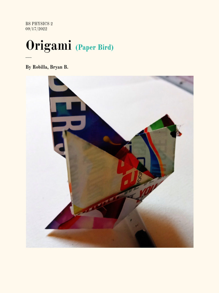 Step-by-Step Origami Bird Guide | PDF