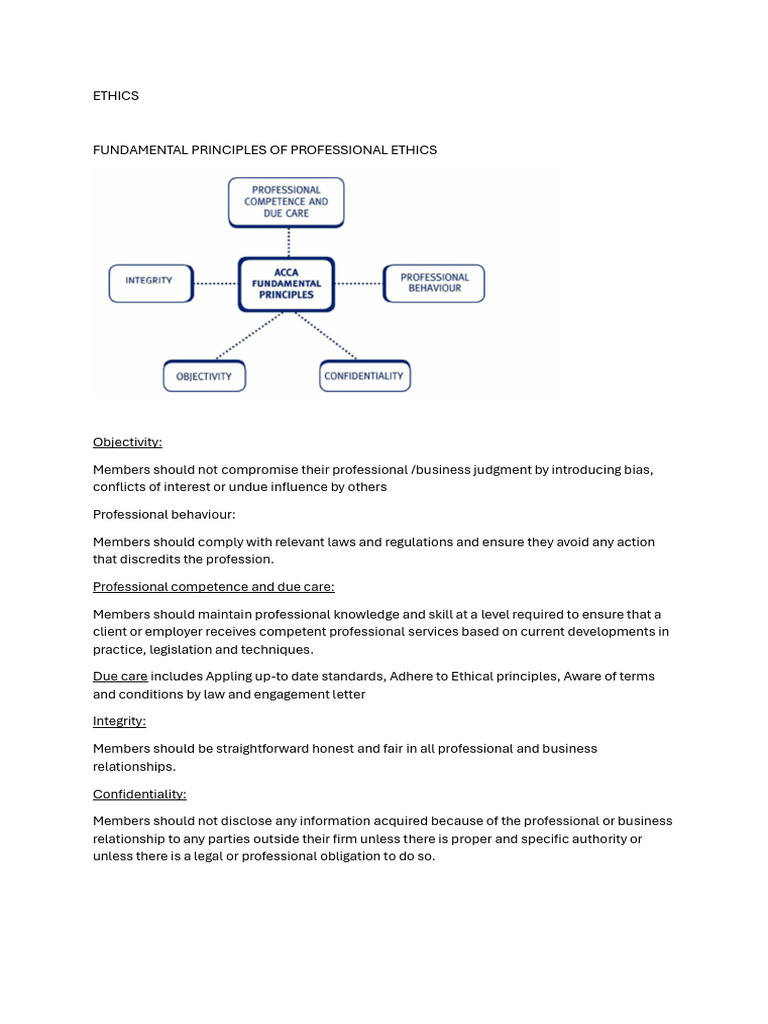 Ethics | PDF | Audit | Conflict Of Interest