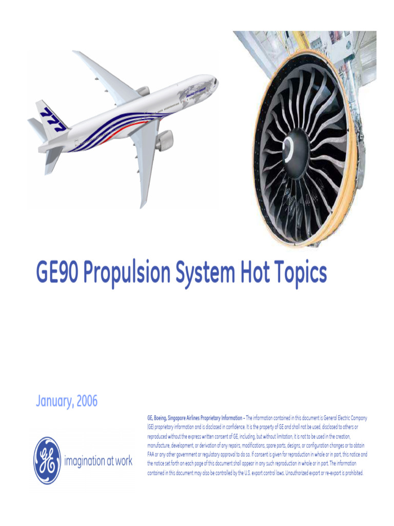 GE90 Maint Training Hop Topics | PDF | Leak | Aviation