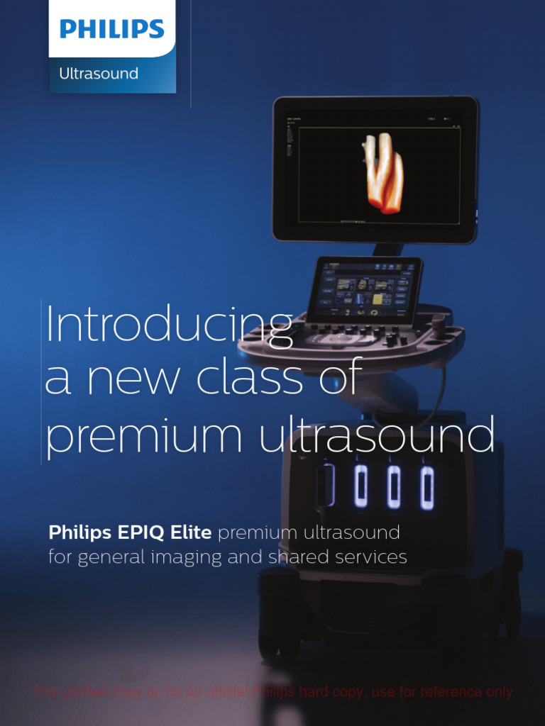 Philips EPIQ Elite Premium Ultrasound Brochure | PDF | Medical Ultrasound | Medical Imaging