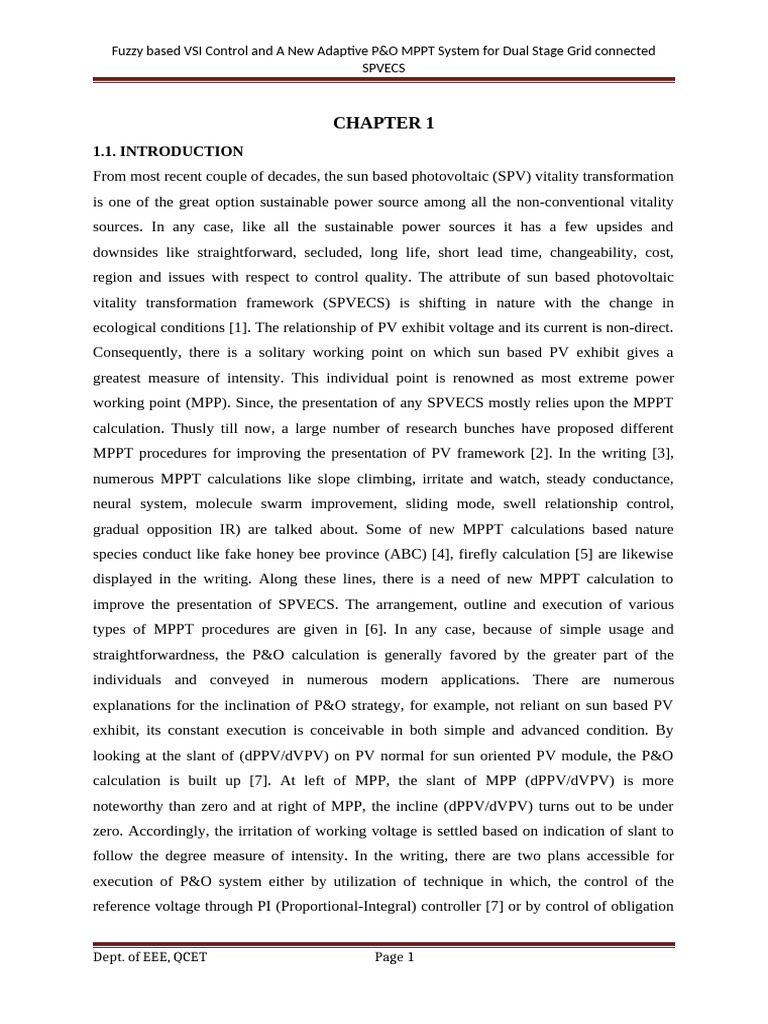 10 Fuzzy Based Vsi Control And A New Adaptive Pando Mppt System For Dual Stag 1 Pdf Power