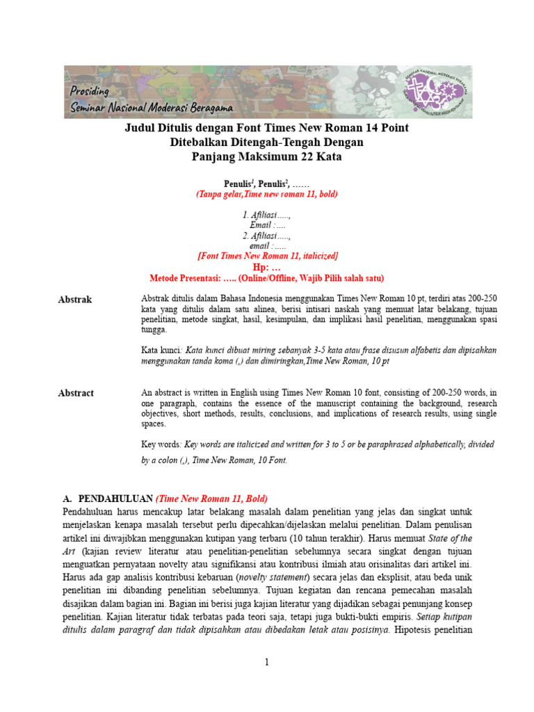 Template Prosiding | PDF