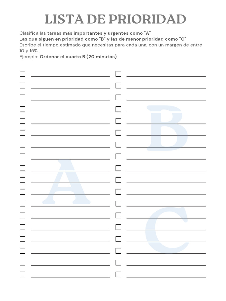 Lista de Prioridades | PDF