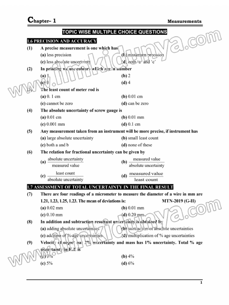 Physics ICS Class 11 Notes Chapter No.1 | PDF