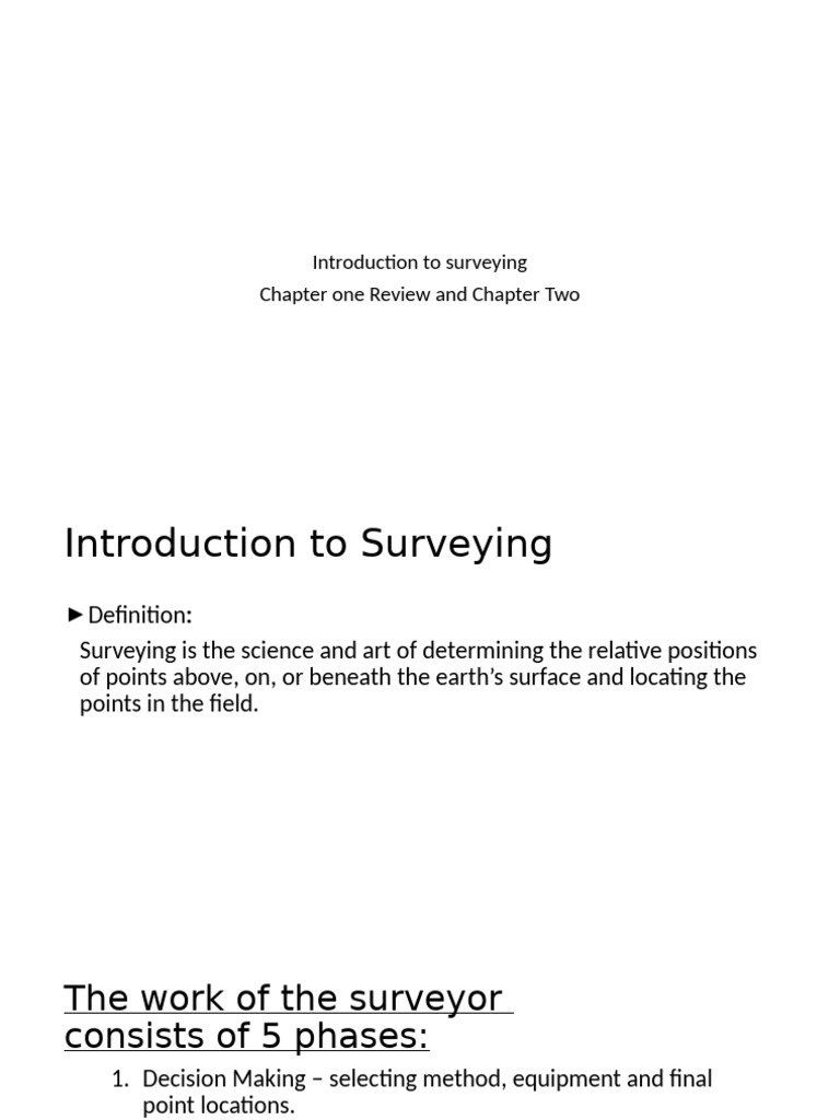 Introduction To Surveying 1 | PDF | Surveying | Observational Error