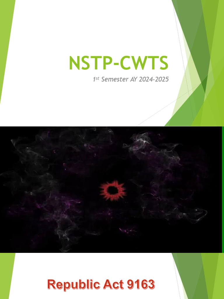 Lecture NSTP Act of 2001 RA 9163 | PDF | Philippines