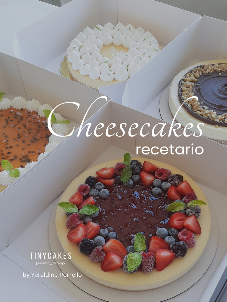 Recetario Taller Cheesecakes PDF | PDF | Tarta de queso | Pasteles