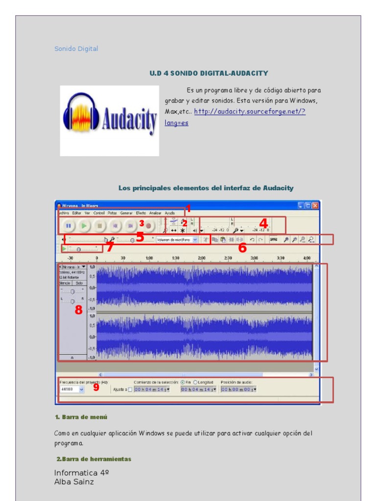 Manual Audacity | PDF | Micrófono | Point and Click