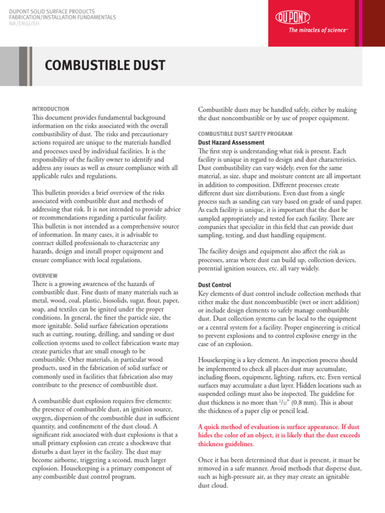 K-26832 Combustible Dust | PDF | Art | Technology & Engineering