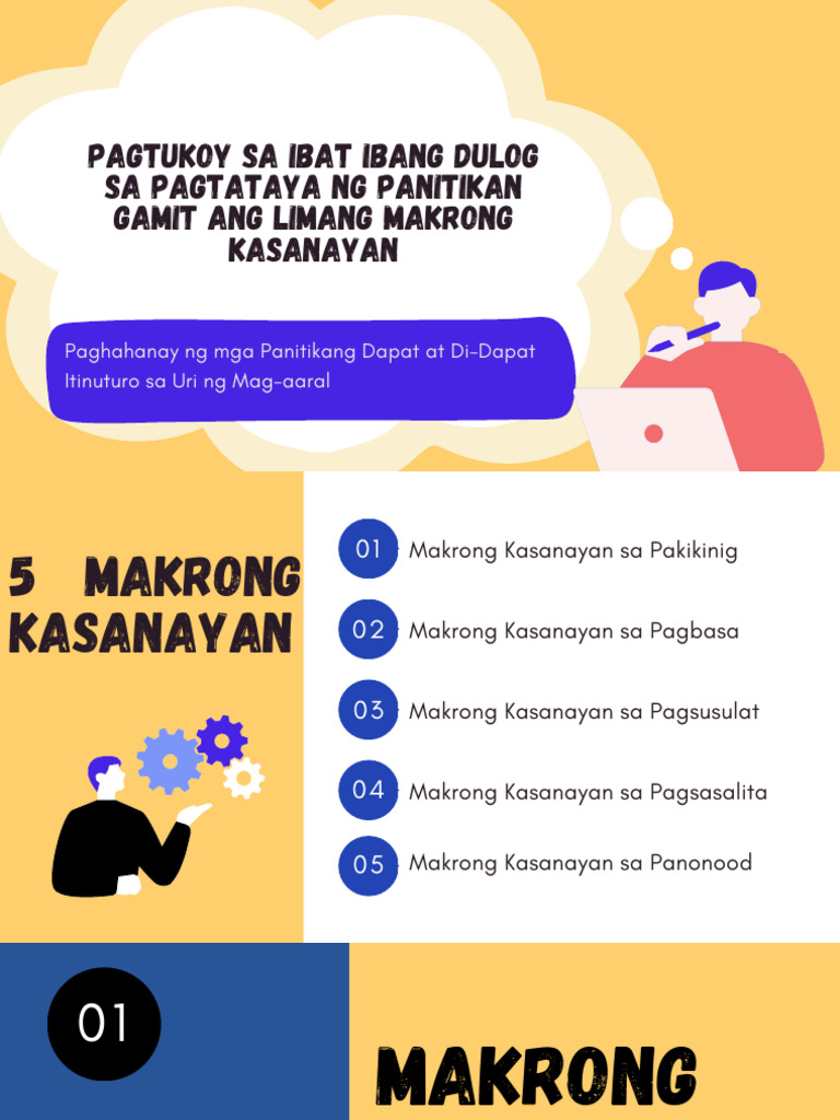 Pagtukoy Sa Dulog... Limang Makrong Kasanayan | PDF