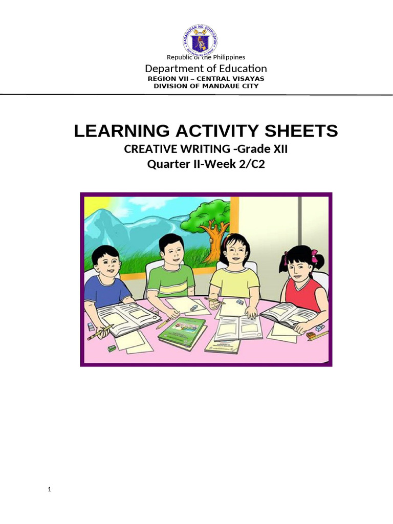 Creative Writing Quarter 2 Week 2 | PDF | Intertextuality | Learning