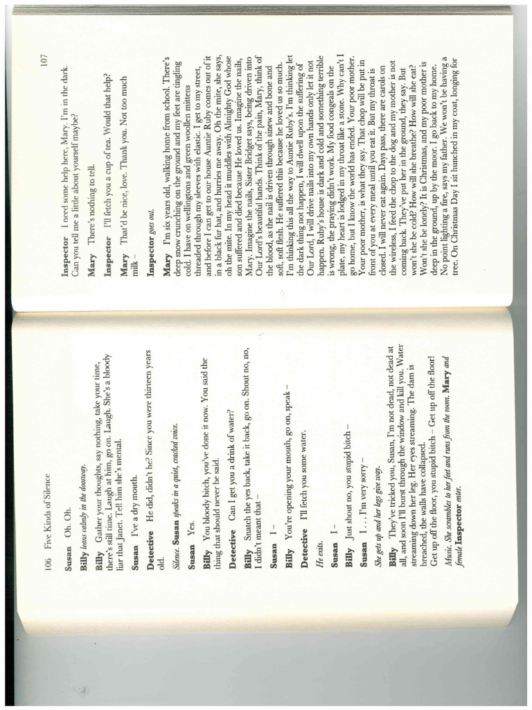 U5A Monologue 5 Kinds of Silence | PDF