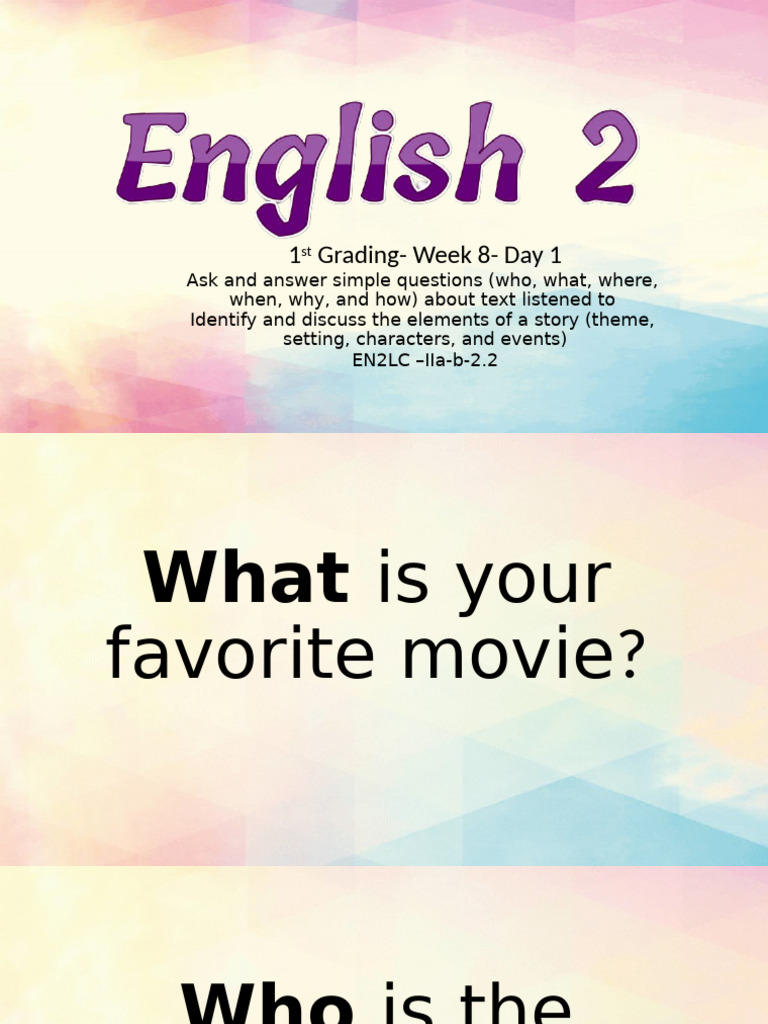 English Q1 W8 Day 1 | PDF