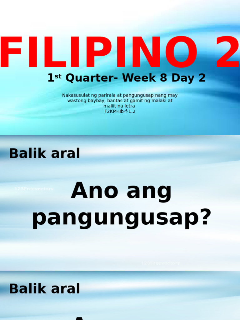 Filipino q1 w8 Day 2 | PDF