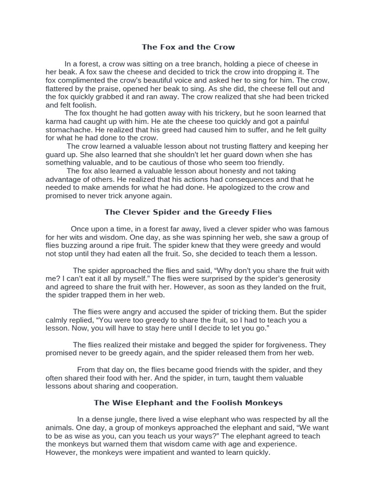 The Fox and The Crow | PDF | Religion & Spirituality