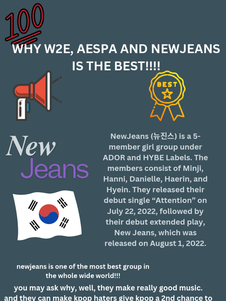 Why W2e and Newjeans Is The Best!!! | PDF