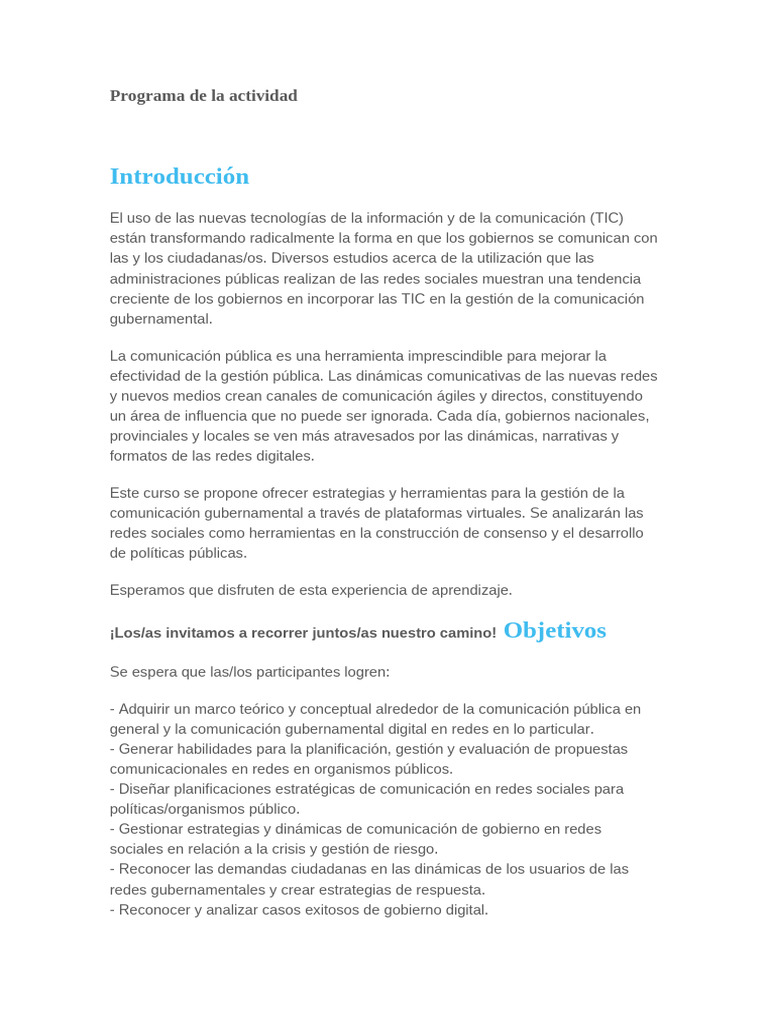 Nuevo Documento de Microsoft Word | PDF | Gobierno E | Tecnología de ...
