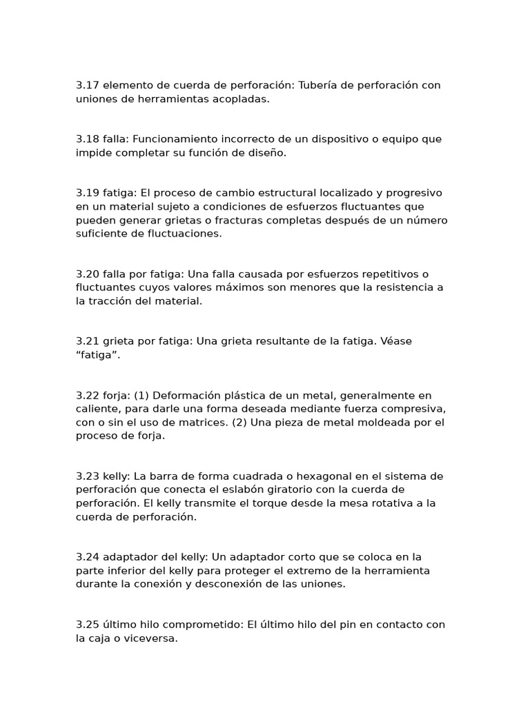 Api RP 7G | PDF | Fatiga (material) | Perforación