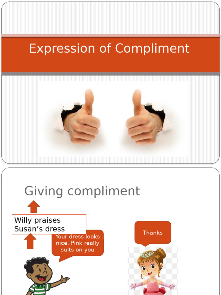 Expression of Compliment | PDF | Adjective | Hairstyle