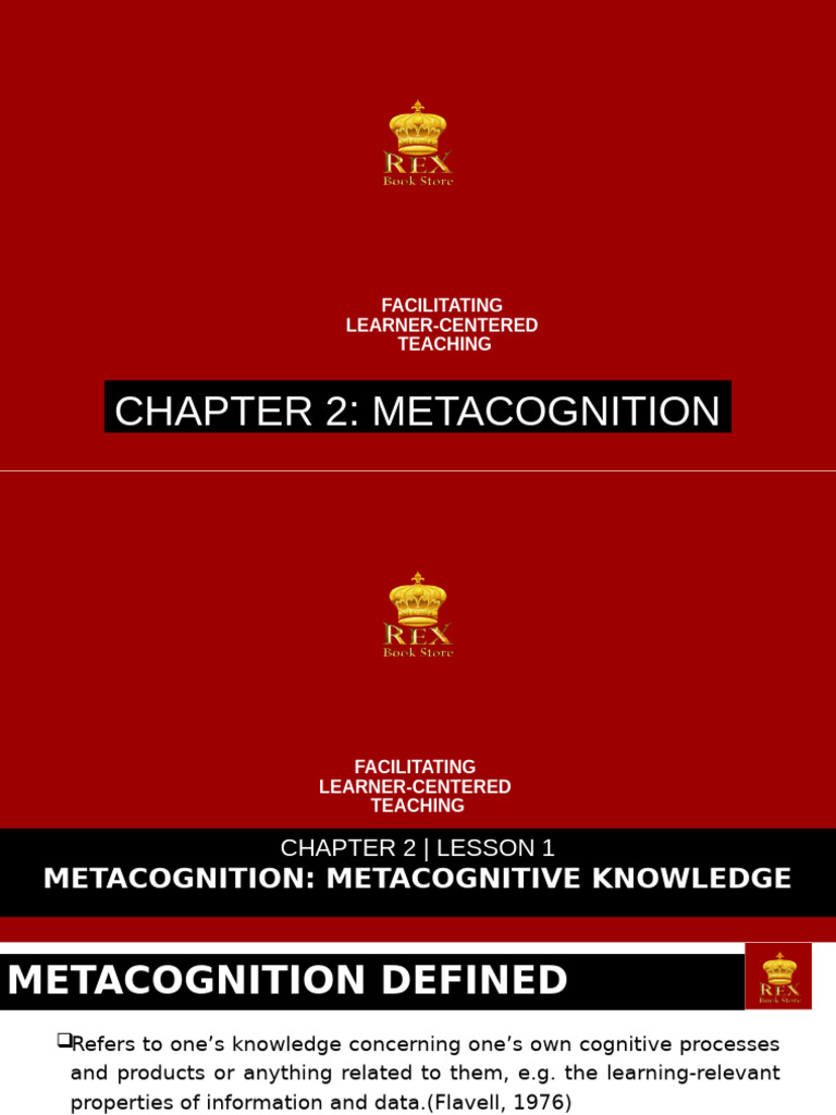 Chapter 2 Metacognition | PDF | Metacognition | Learning