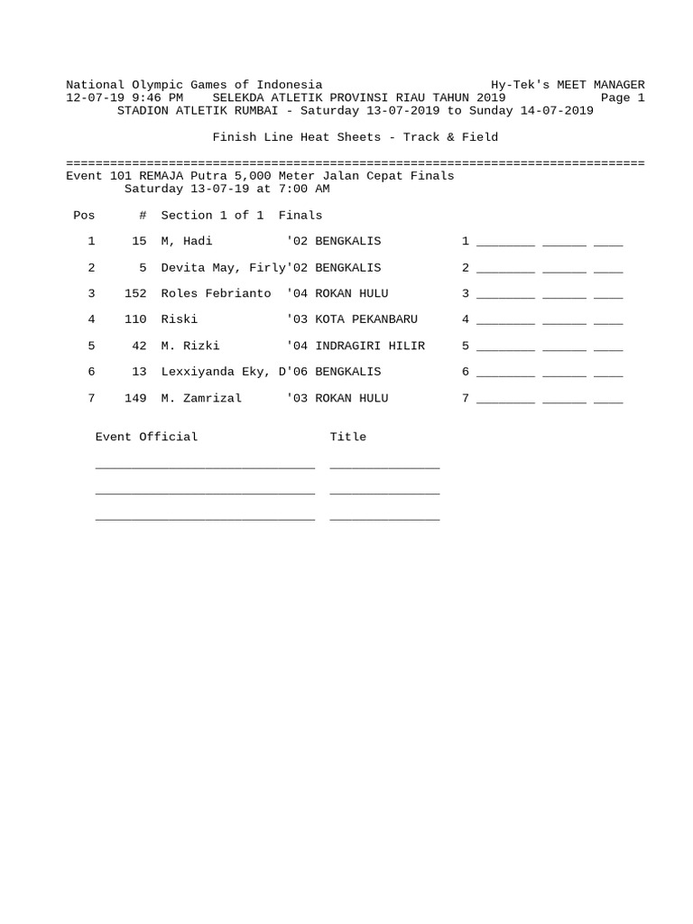 BLH1OK | PDF | Games Of Physical Skill | Sports