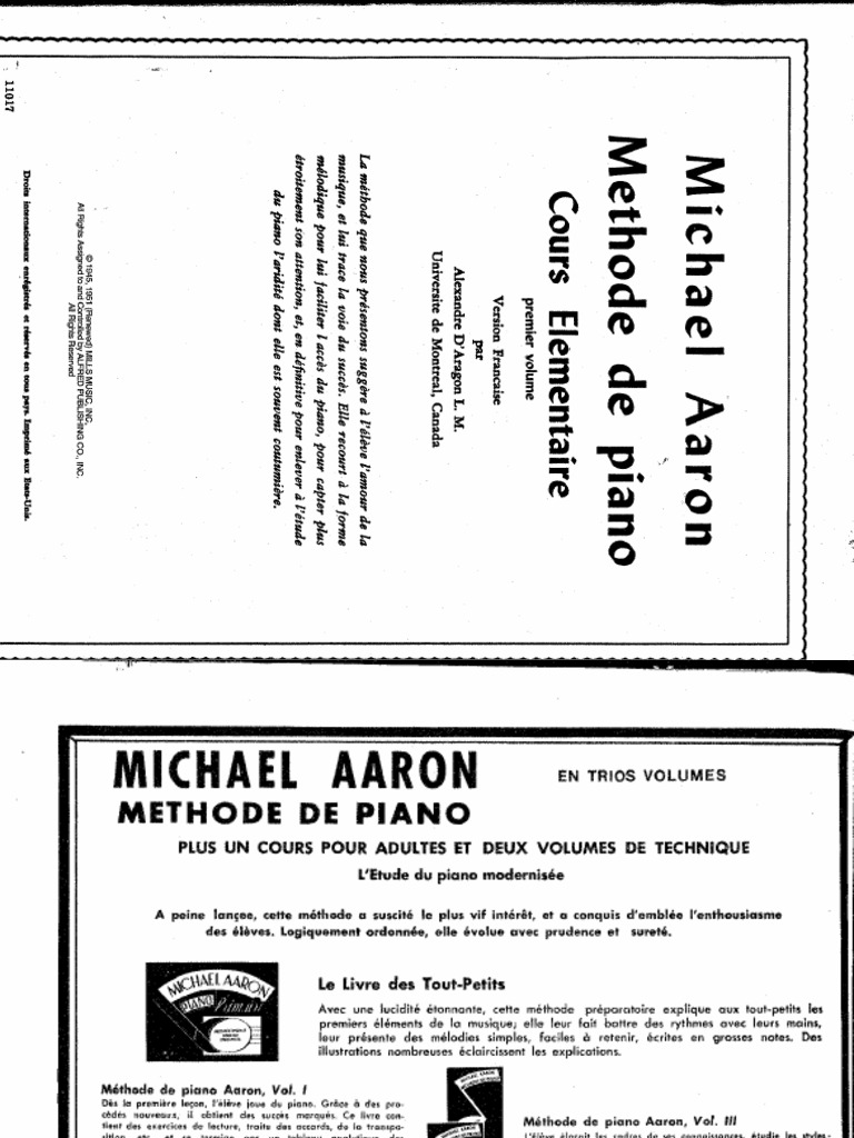 Michael Aaron Piano | PDF