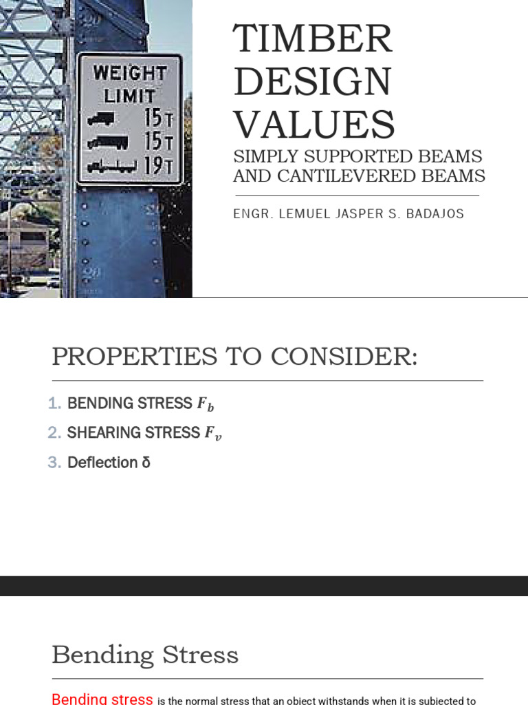 TIMBER-DESIGN-VALUES-1 | PDF | Bending | Beam (Structure)
