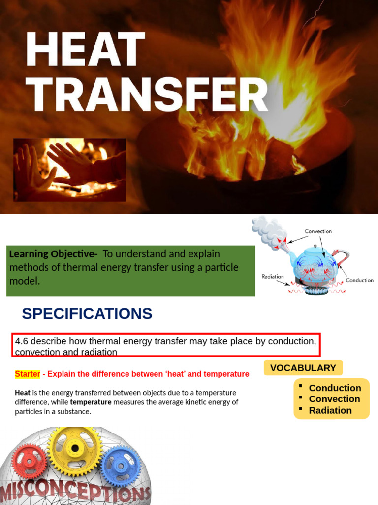 ENERGY TRANSFER L4 Methods of Heat Transfer | PDF | Thermal Conduction ...