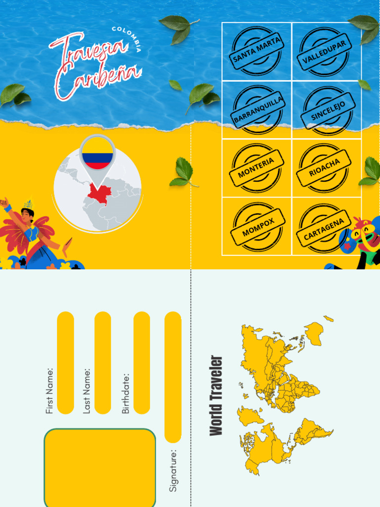 Green World Traveler Passport Worksheet | PDF