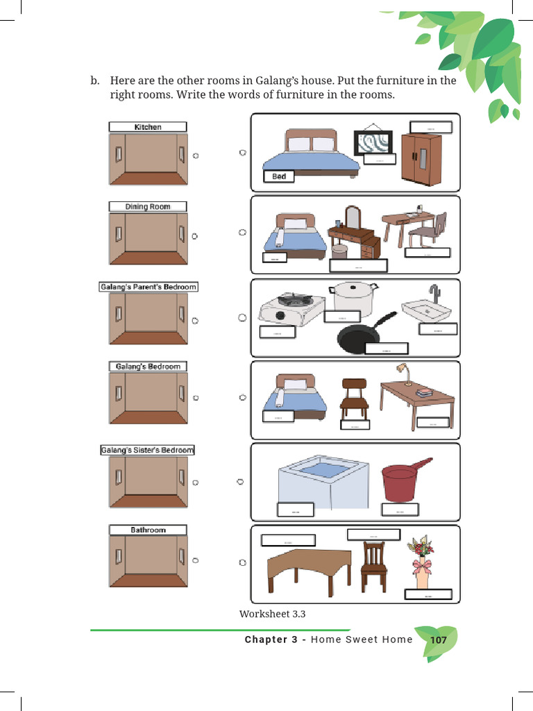 Preposition of Place. | PDF | Chair | Desk